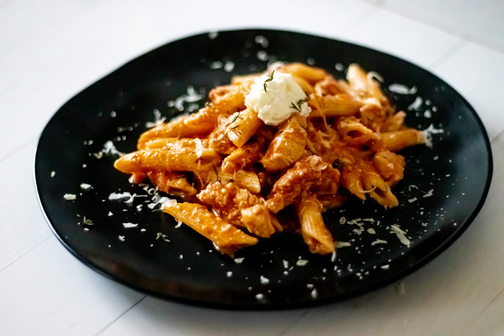 Easy Chicken Penne Pasta - Chocolate & Marrow