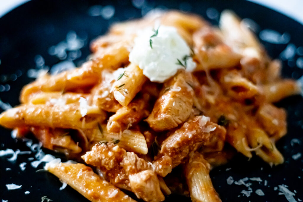 Easy Chicken Penne Pasta - Chocolate & Marrow